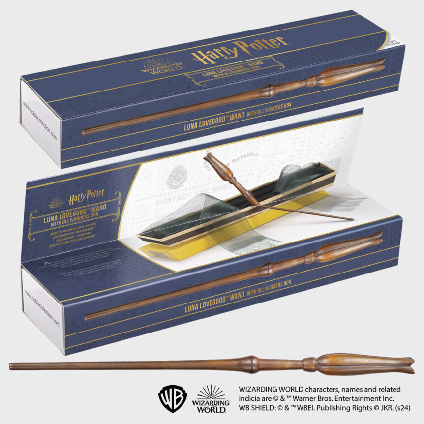 Luna Lovegood Wand in Ollivanders Box - Noble Collection UK Wholesale